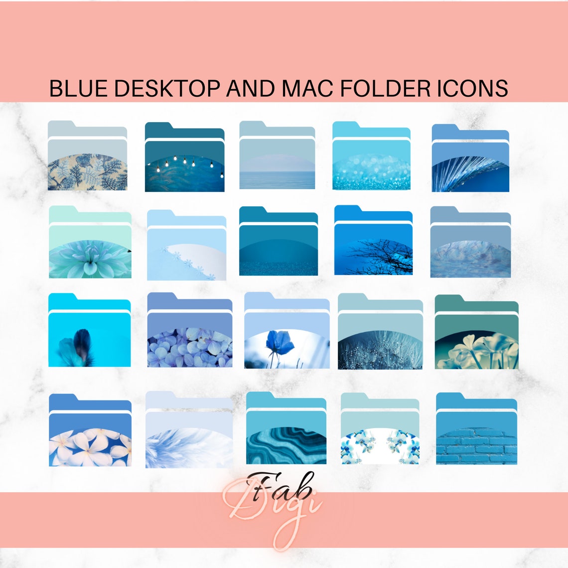 Desktop Mac Folder Icons /mac/ Desktop Organizer | Aesthetic Desktop ...