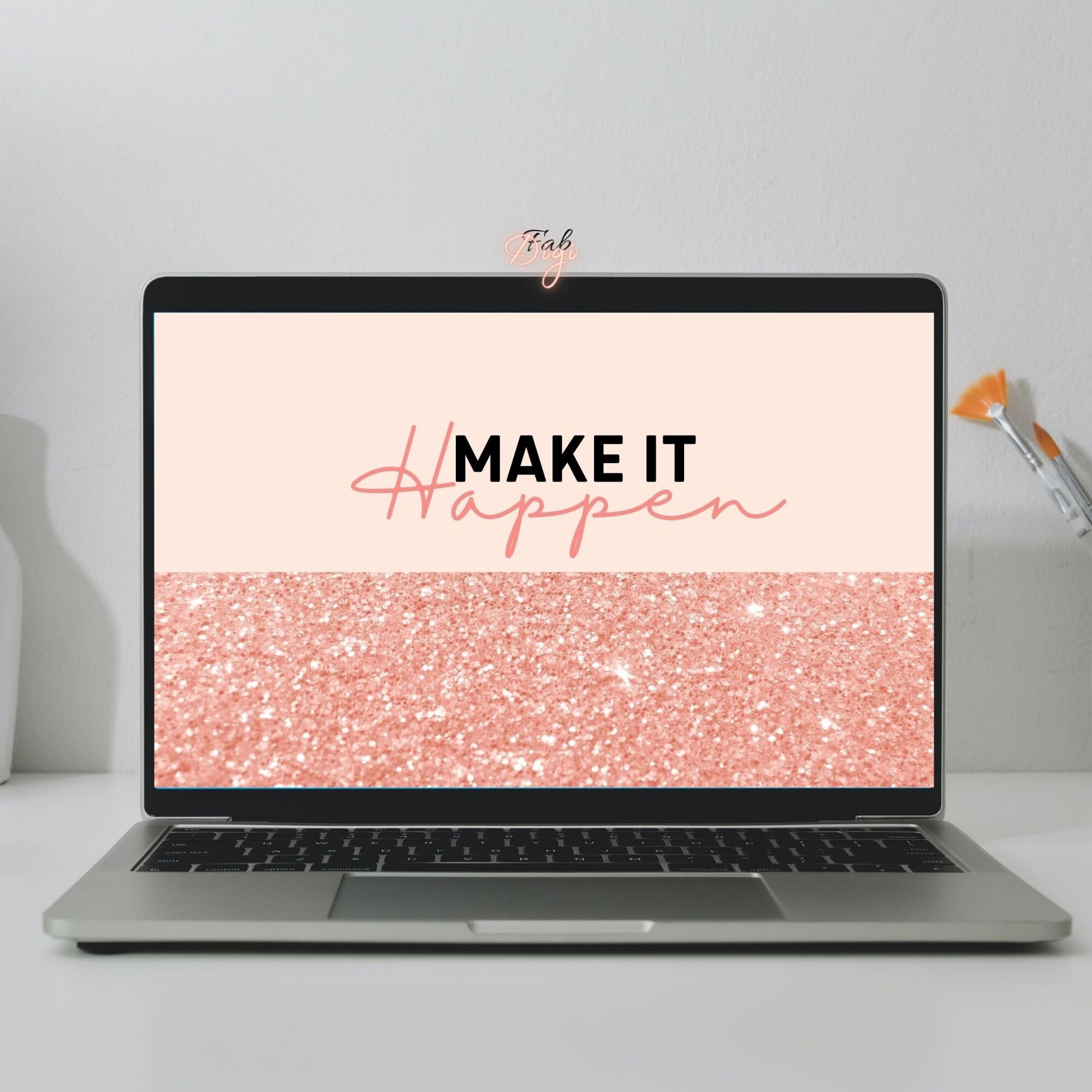 Desktop Wallpaper Pink Desktop Wallpaper, Pink Glitter MacBook ...