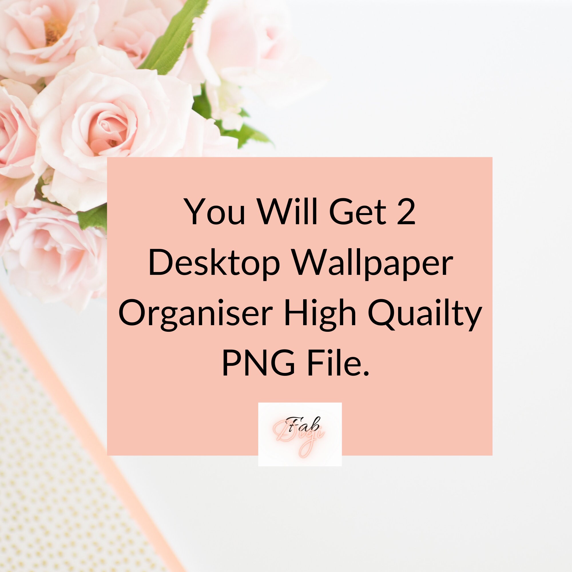 Productivity Pink Desktop Organizer Wallpaper Student Wallpaper ...
