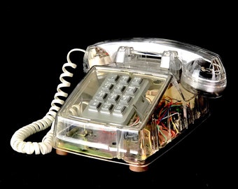 Vintage Clear Transparent 80’s 90's Babysitters Club Neon Conair Phone ...