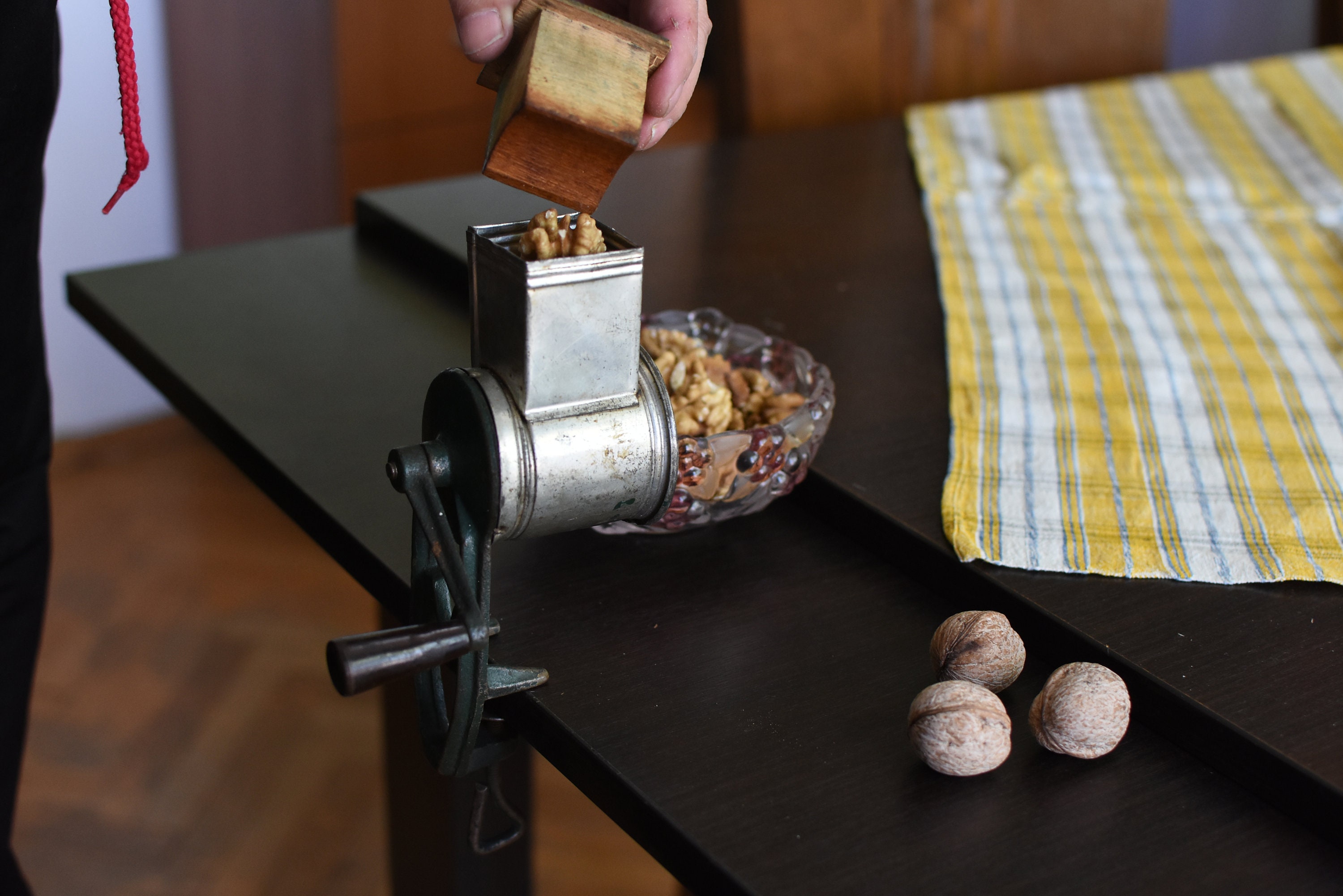 Vintage Nut Grinder//nut Mill//kitchen Mill//hand Nut Grinder//almond ...