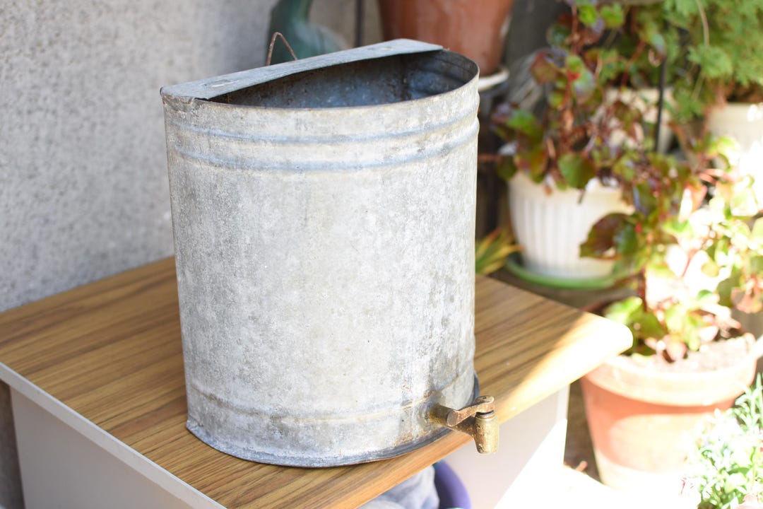 Vintage Galvanized Hanging Sink//rustic Wash Sink//rustic Wall Metal ...