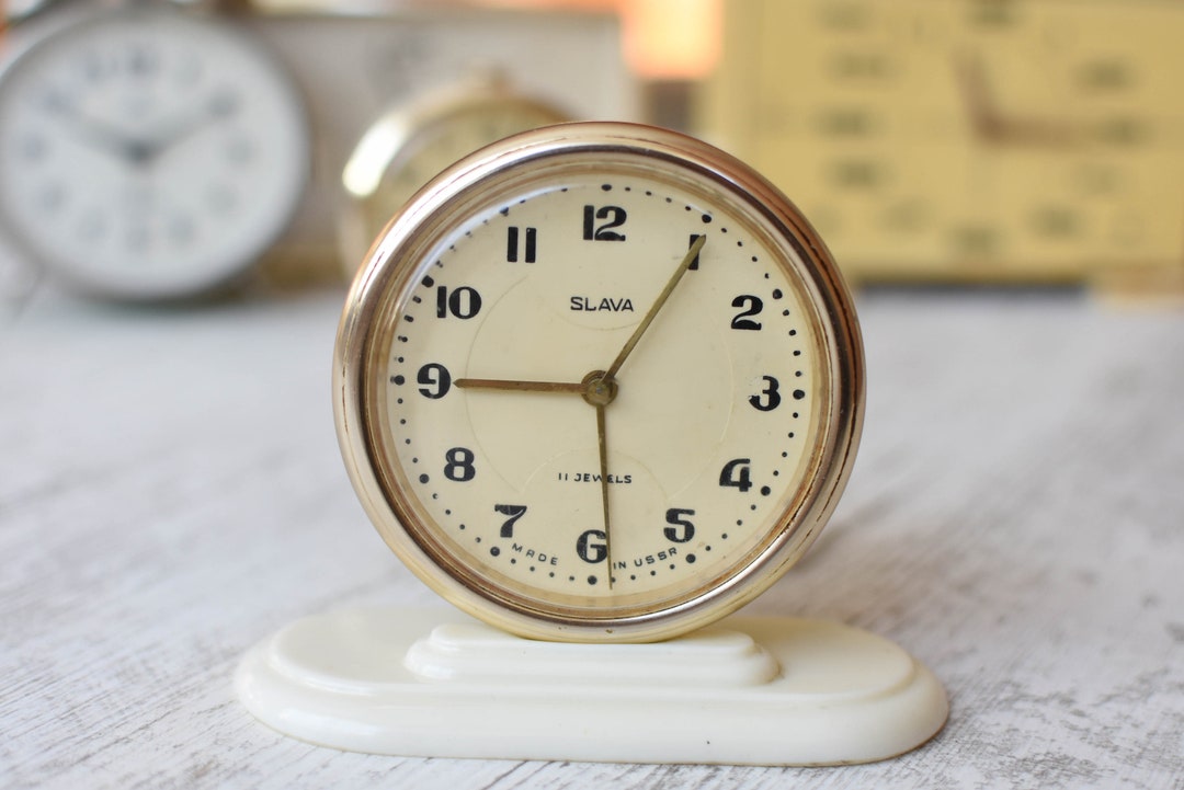 Rare Old Soviet Alarm Working Clock/mechanical Clock//desk Alarm Clock ...