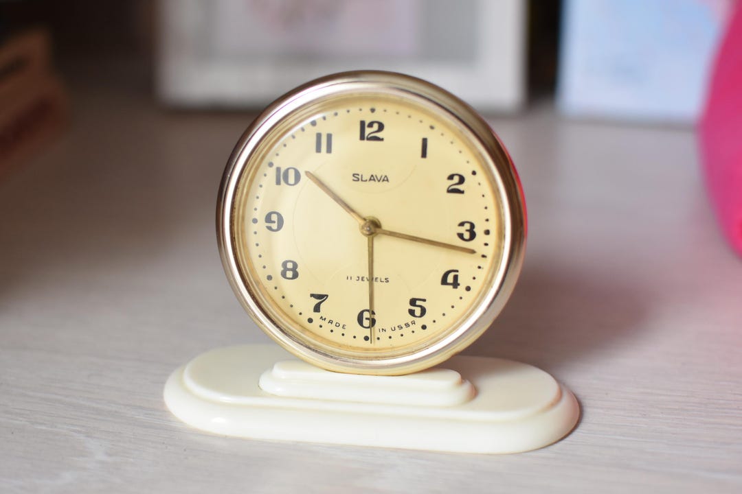 Rare Old Soviet Alarm Working Clock/mechanical Clock//desk Alarm Clock ...