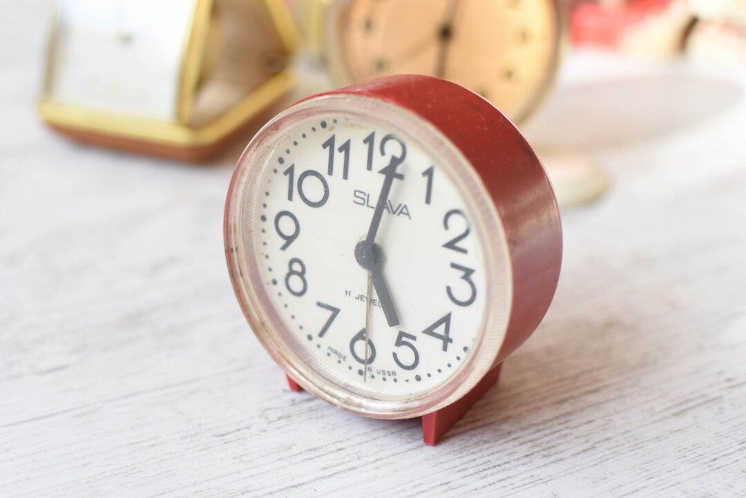 Rare Old Soviet Alarm Working Clock/mechanical Clock//desk Alarm Clock ...