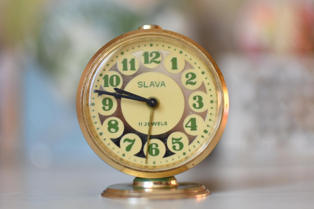 Rare Old Soviet Alarm Working Clock/mechanical Clock//desk Alarm Clock ...