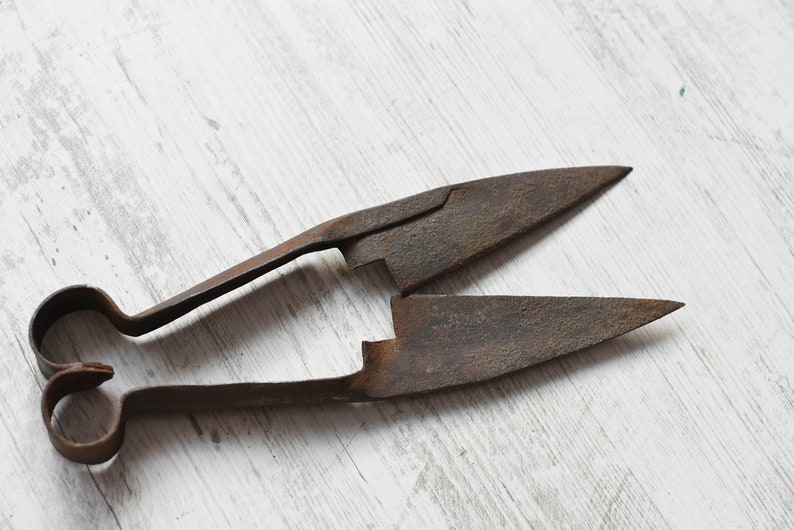 Vintage Sheep Shears//primitive Antiques//metal Sheep Shears//hand ...
