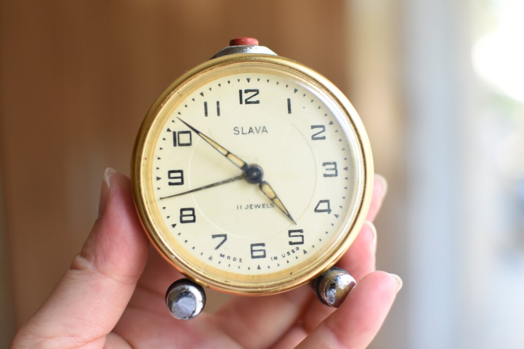 Rare Old Soviet Alarm Working Clock/mechanical Clock//desk Alarm Clock ...