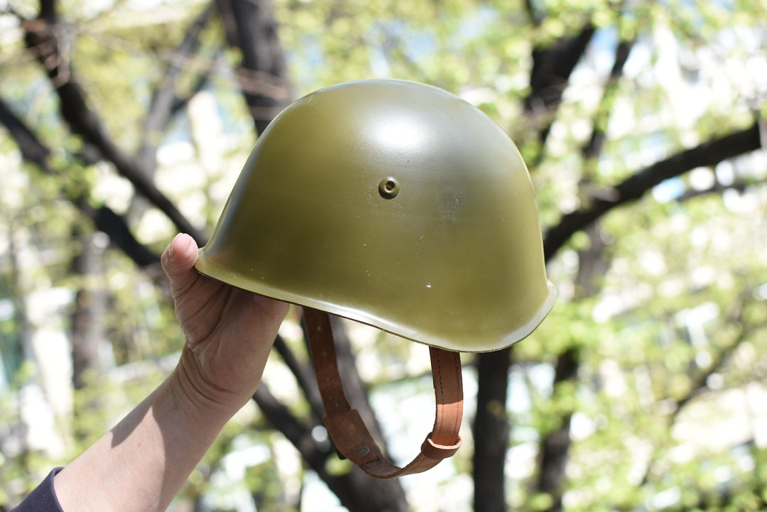 Never Usedvintage Soviet Military Helmet//military Steel Helmet ...