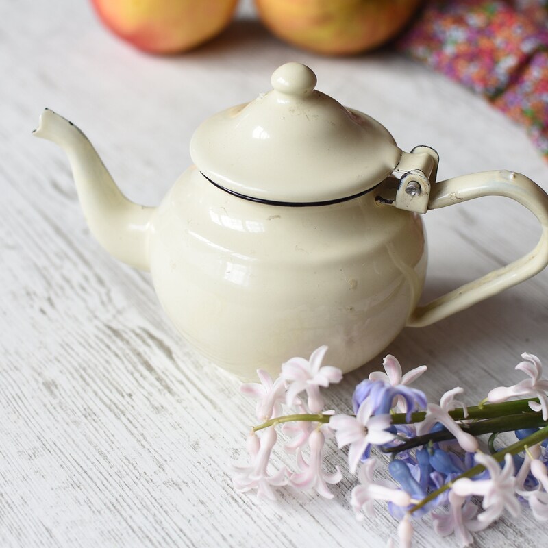 Enamel Tea Pot - Etsy