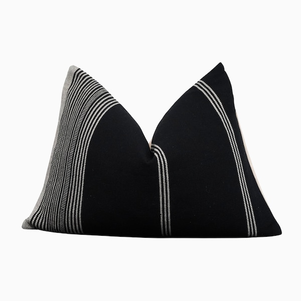 Black Lumbar Pillow - Etsy