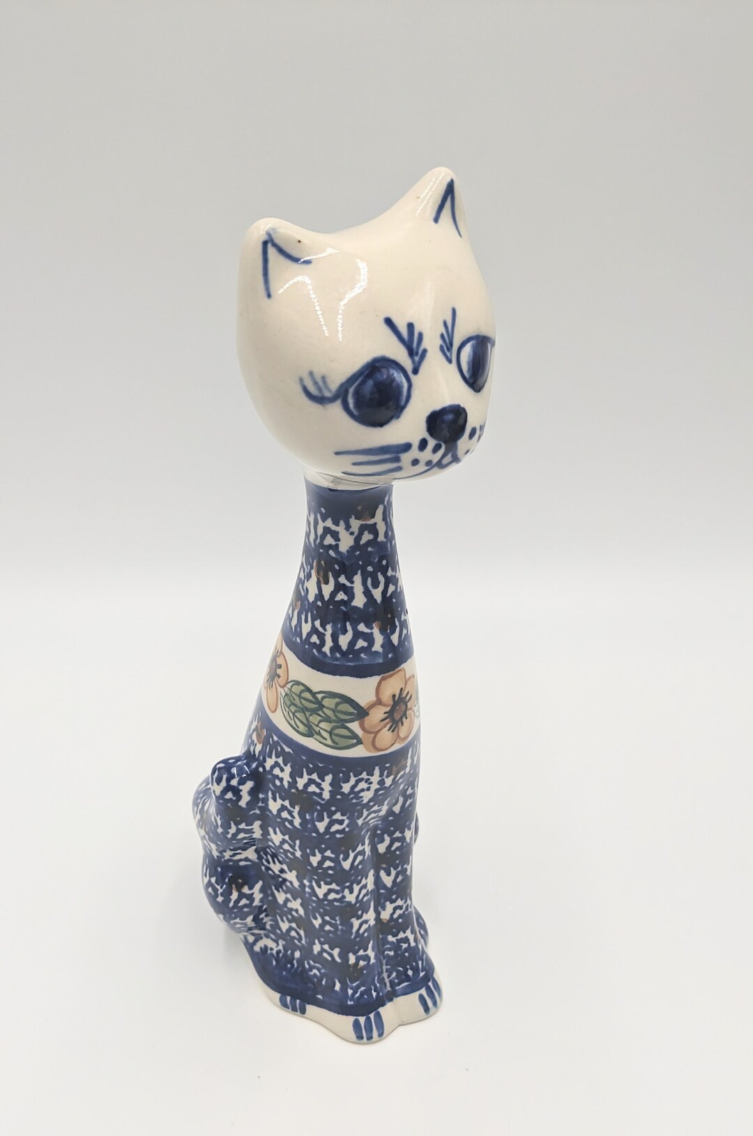 Mid Century Polish Long Neck Cat Figurine - Etsy