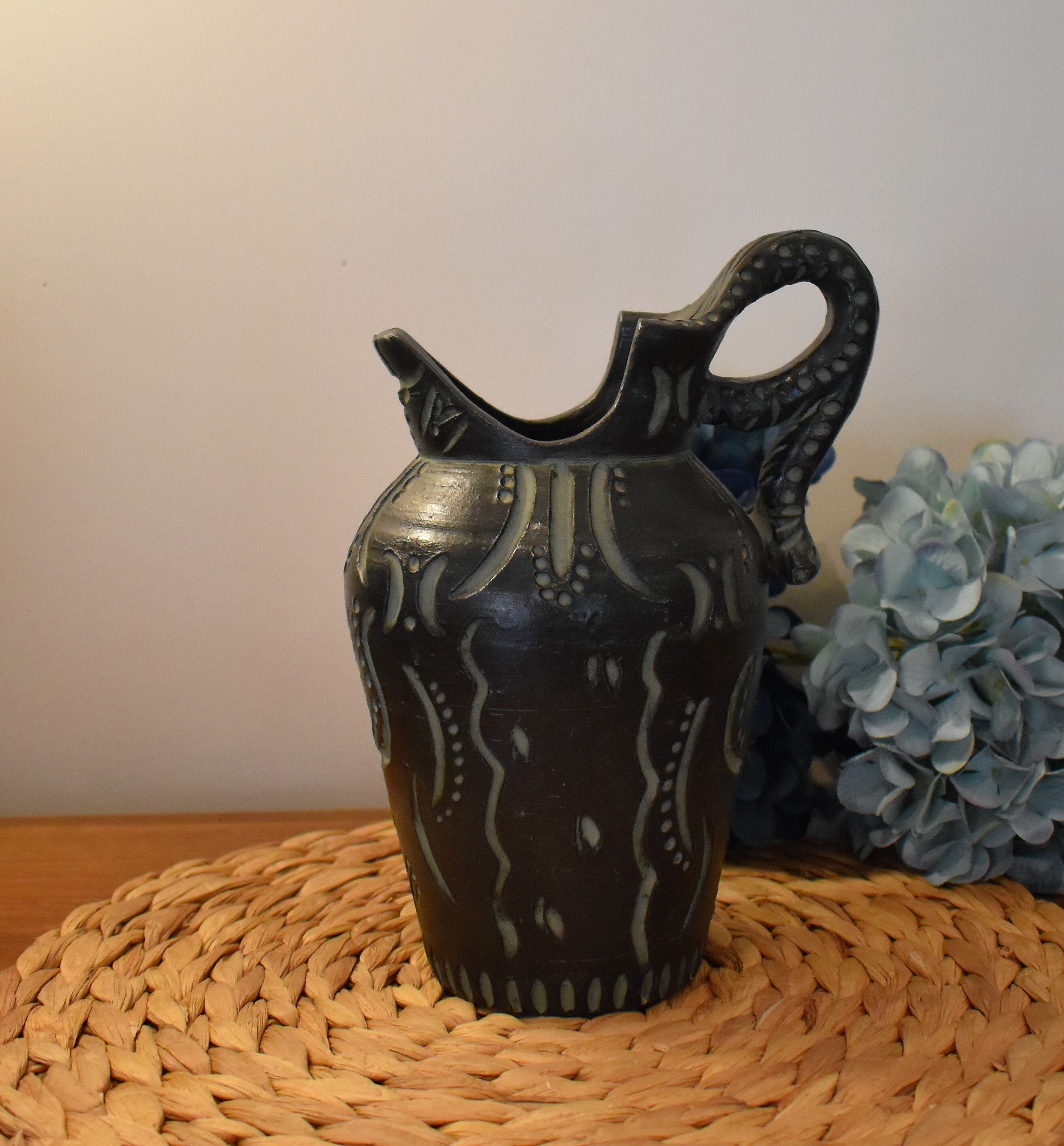 Beautiful Australian Pottery Water Pitcher - Etsy