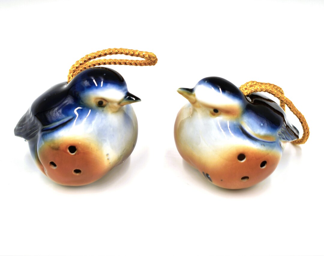 Gorgeous Pair of Vintage 1960s Bluebird Ceramic Hanging Potpourri ...