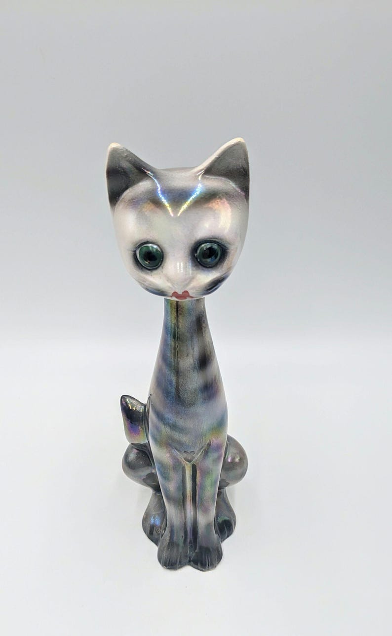 Mid Century Jema Holland Long Neck Cat Figurine - Etsy
