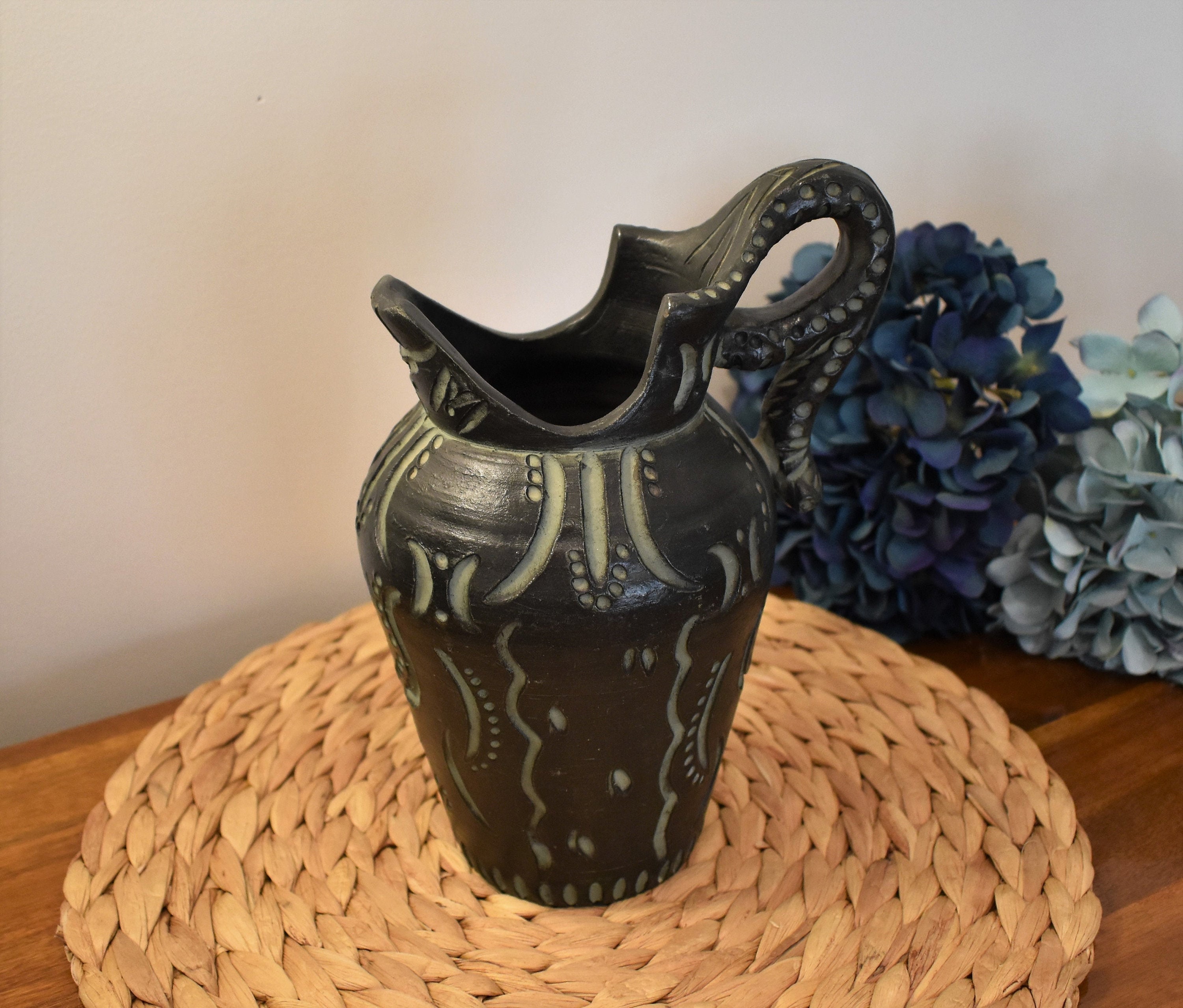 Beautiful Australian Pottery Water Pitcher - Etsy