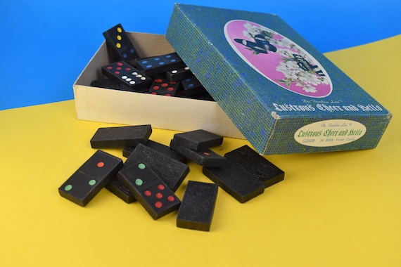 Full Set of 28 1950s Dominoes Made in Japan - Etsy