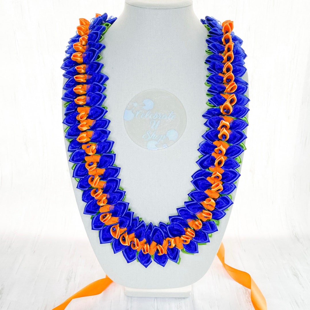 Blue Iris Ribbon Lei - Etsy
