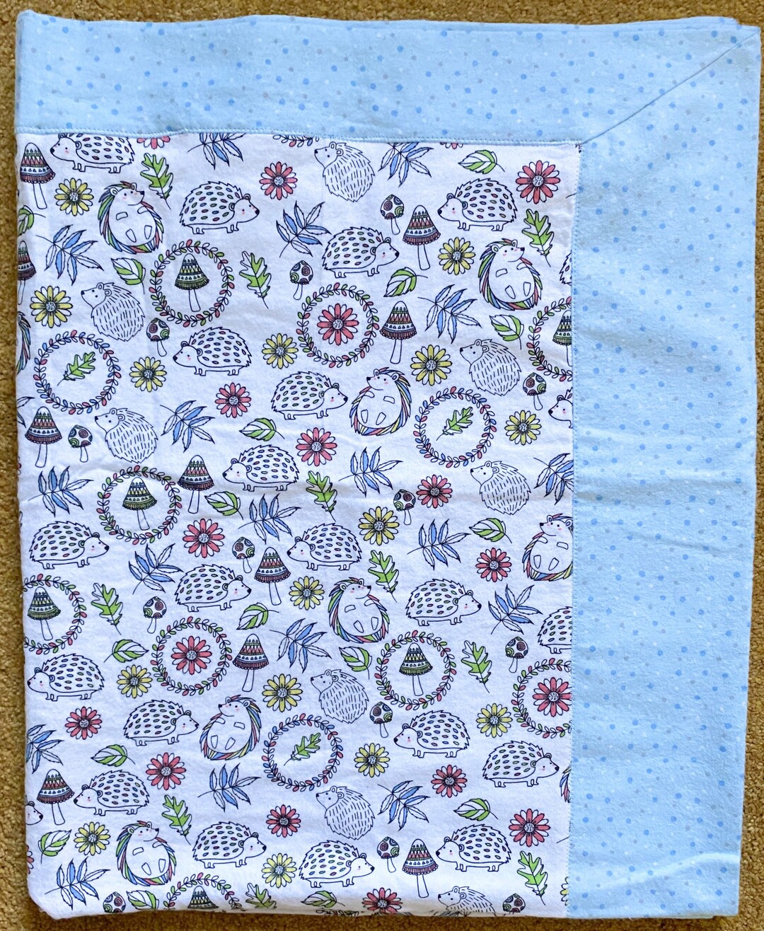 Porcupine and Friends Lap/ Baby Blanket - Etsy
