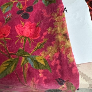 Luxury Cotton Velvet Bird Print by Yards, Velvet Fabric for Upholstery ...