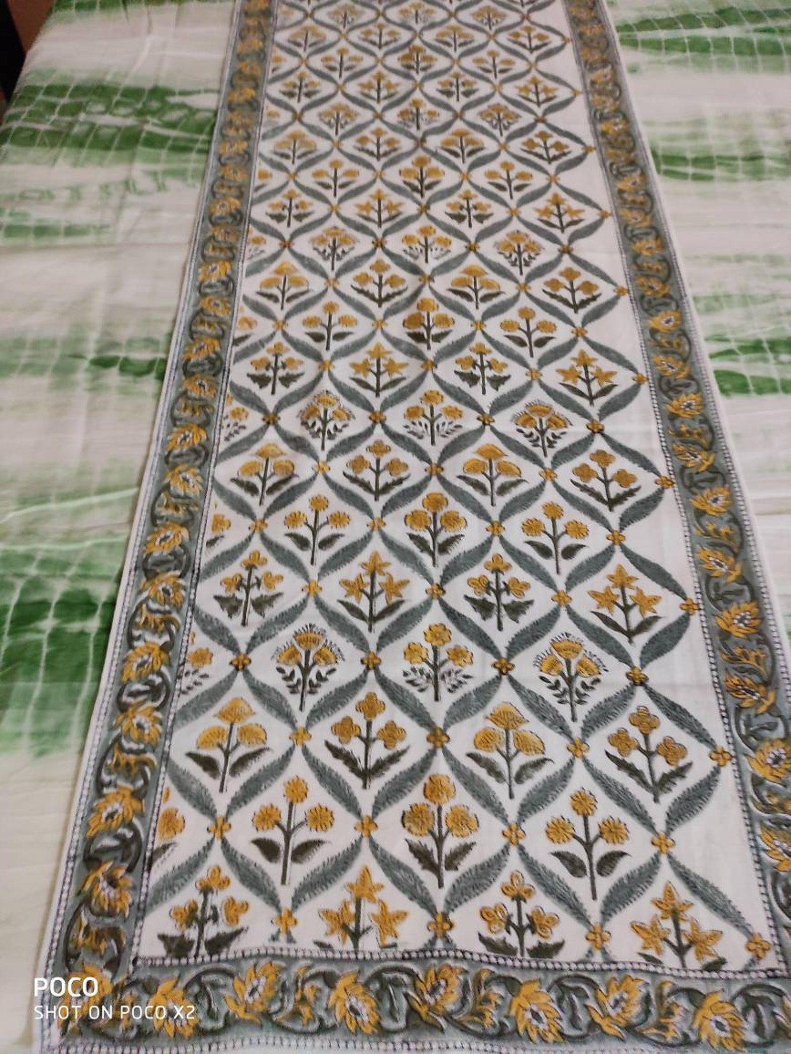 Table Runner Hand Block Table Runner Indian Hand Block Print | Etsy