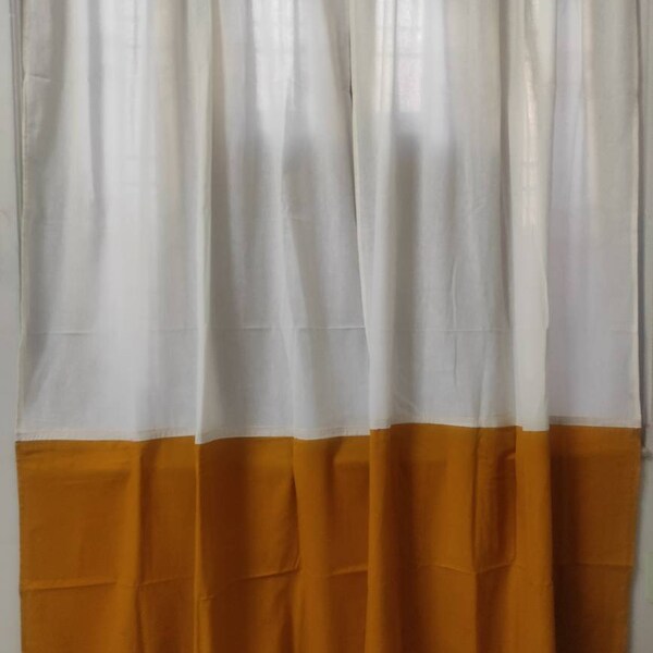 Color Block Curtain - Etsy