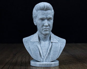 Elvis Presley Bust King of Rock 'n' Roll Tribute - Etsy