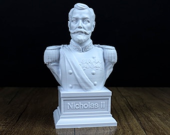 Russian Emperor ROMANOV NICHOLAS II Bust Statue - Etsy
