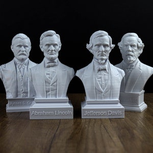 American Civil War Busts, Value Pack Collection: Abraham Lincoln ...