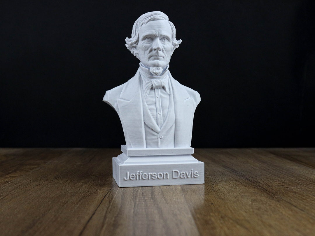Jefferson Davis Bust, Former President of the Confederate States of ...