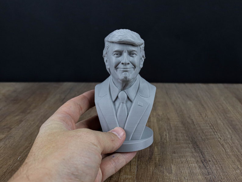 Smiling Donald Trump Bust 45th American President Sculpture - Etsy