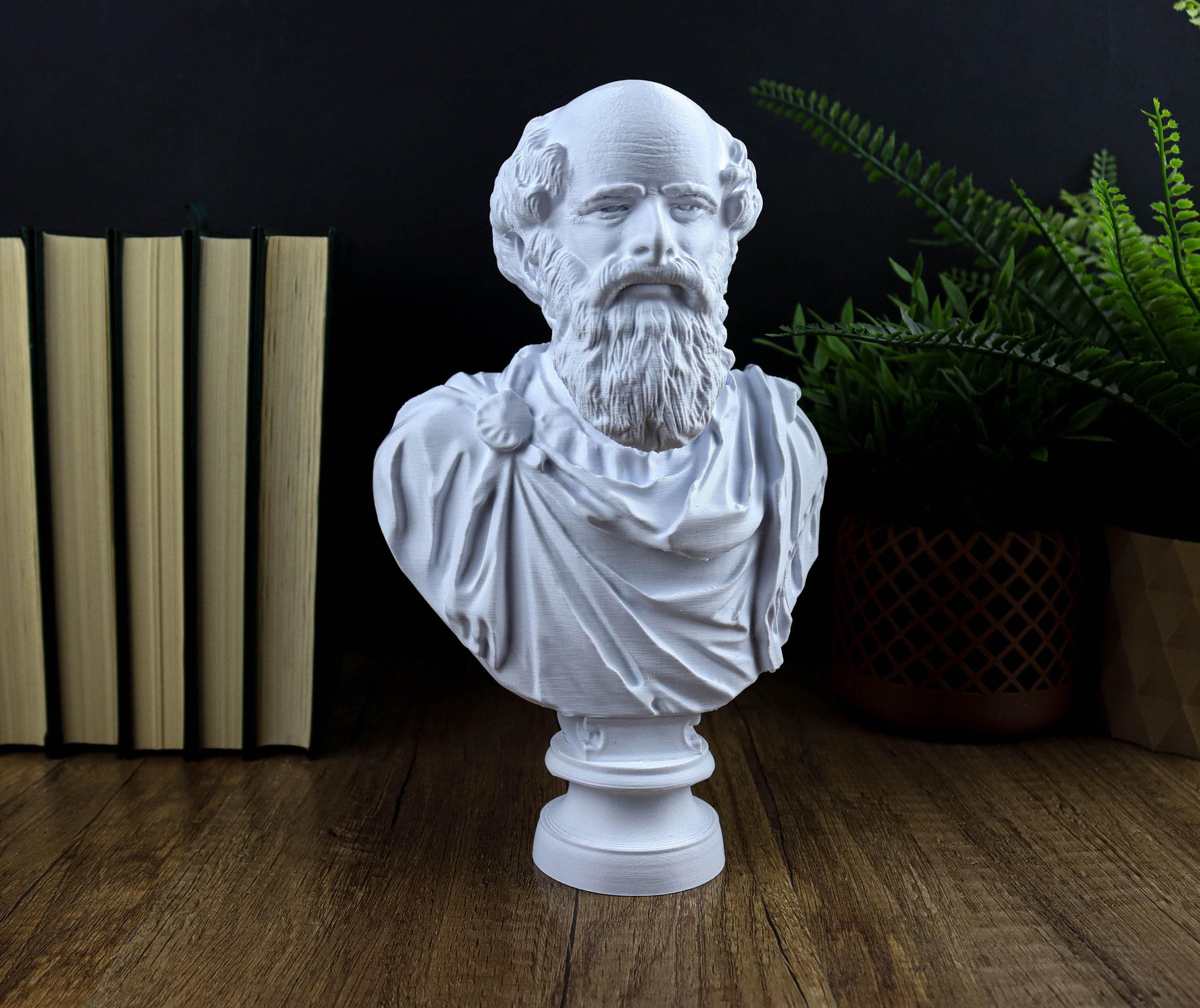 Archimedes Bust, Ancient Mathematician Statue, Greek Mythology Inspired ...
