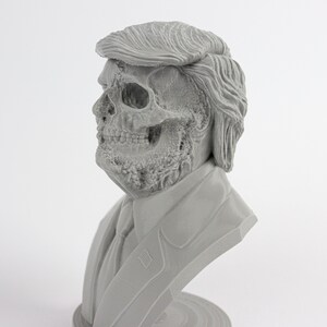 Half Skull Donald Trump Bust Sculpture - Etsy