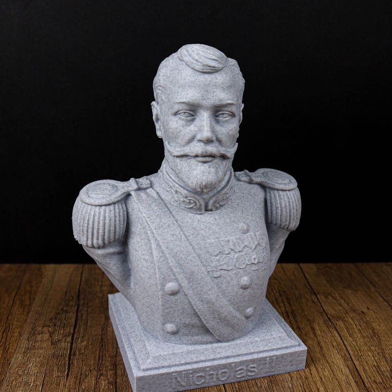 Nicholas II of Russia Bust, Tsar Nicholas Romanov Sculpture - Etsy