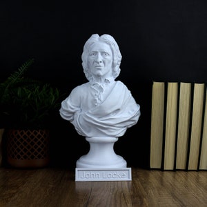 John Locke Bust, English English Philosopher Statue, Sculpture ...
