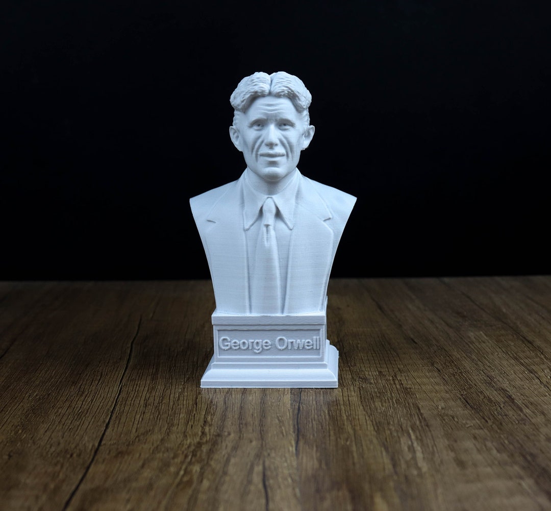 George Orwell Bust, English Writer Statue, Gift for Book Lover - Etsy