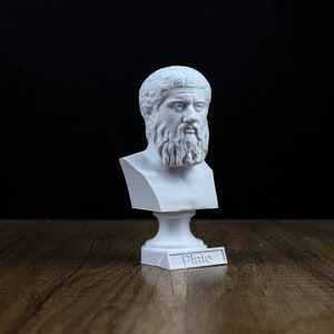 Plato Bust, Greek Philosopher Statue, Greek Mythology Inspired ...