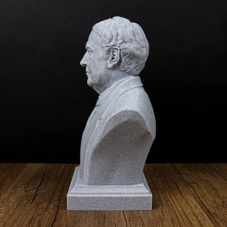 Thomas Edison Bust, American Inventor Statue, Sculpture Decoration ...