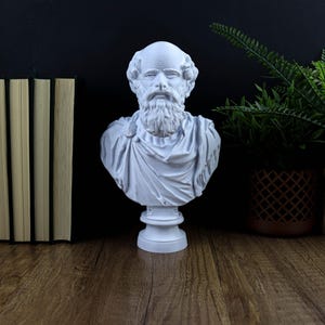 Archimedes Bust, Ancient Mathematician Statue, Greek Mythology Inspired ...
