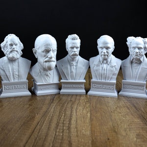 Philosophers Busts Value Pack Collection: Friedrich Nietzsche, Sigmund ...