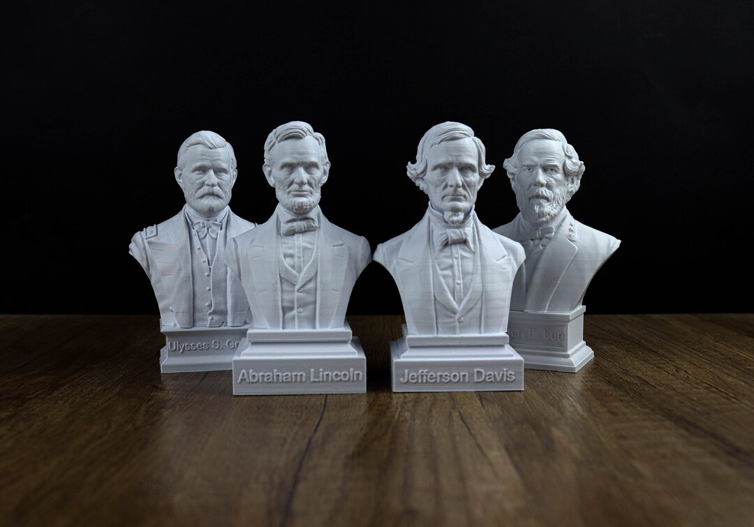 American Civil War Busts, Value Pack Collection: Abraham Lincoln ...
