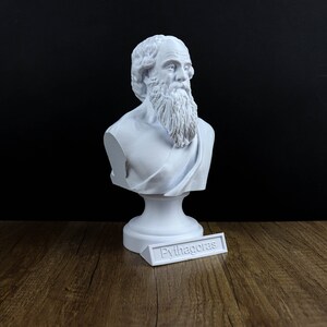 Pythagoras Bust, Ancient Mathematician Statue, Greek Mythology Inspired ...
