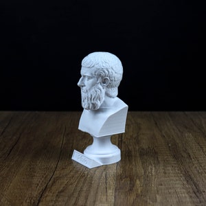 Plato Bust, Greek Philosopher Statue, Greek Mythology Inspired ...