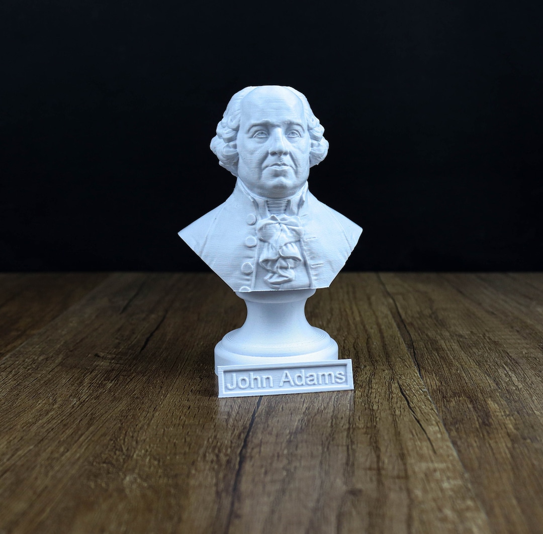 John Adams Bust, Founding Father Sculpture, Second President of the ...