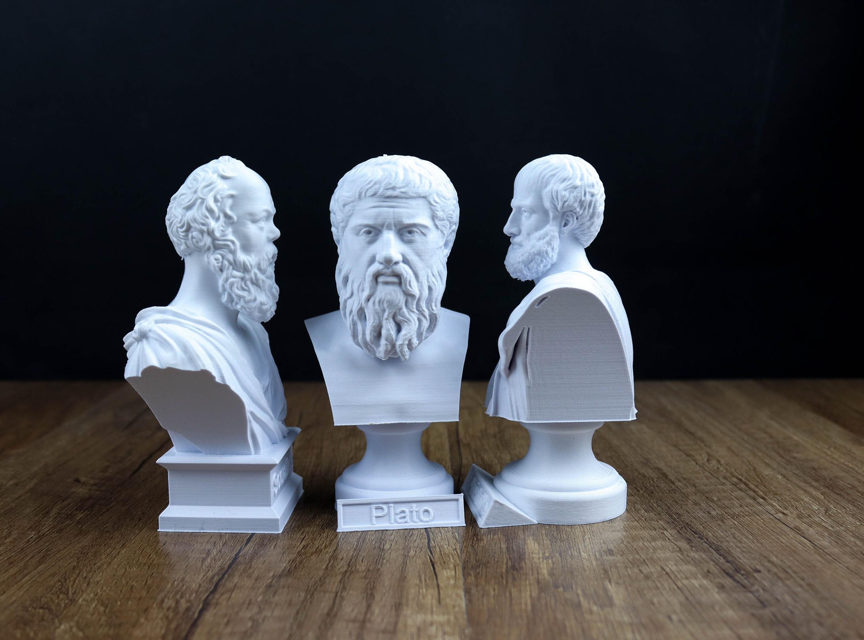 Socrates, Aristotle, Plato Busts Value Pack, Greek Philosophers Statues ...