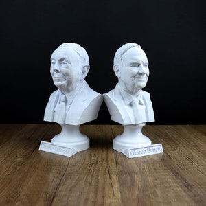 Warren Buffett and Charlie Munger Bust - Etsy