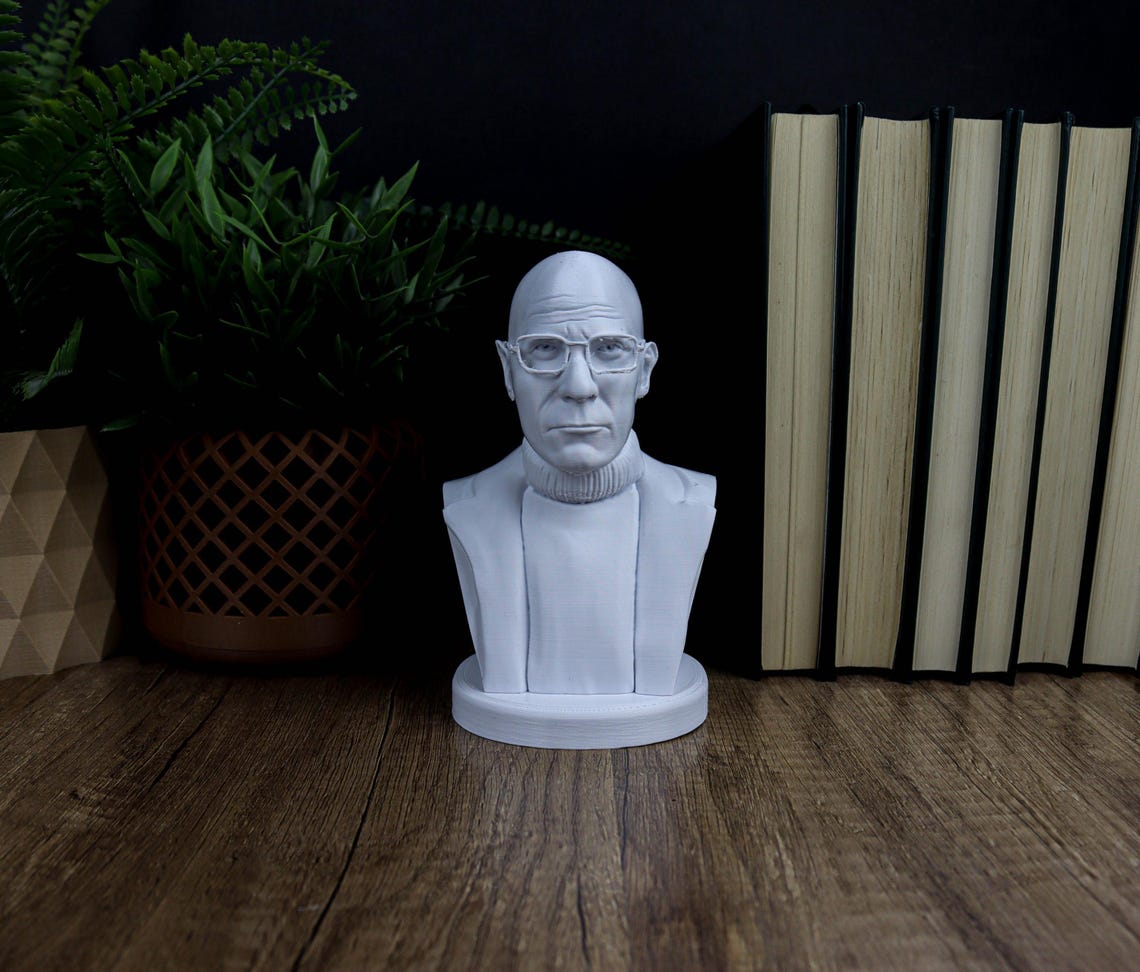 Michel Foucault Bust, French Historian and Philosopher Statue - Etsy