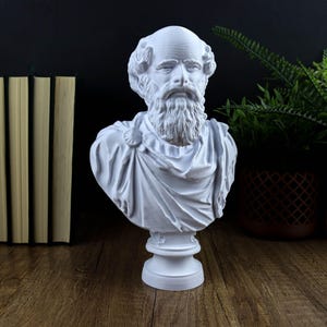 Archimedes Bust, Ancient Mathematician Statue, Greek Mythology Inspired ...