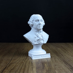 John Adams Bust, Founding Father Sculpture, Second President of the ...