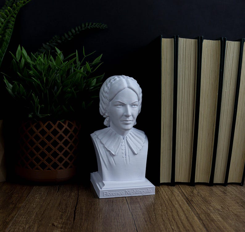Florence Nightingale Bust, Medical History Decor, Healthcare Hero ...